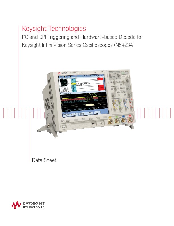 I2C and SPI Triggering and Hardware-based Decode for InfiniiVision Series Oscilloscopes PDF ...